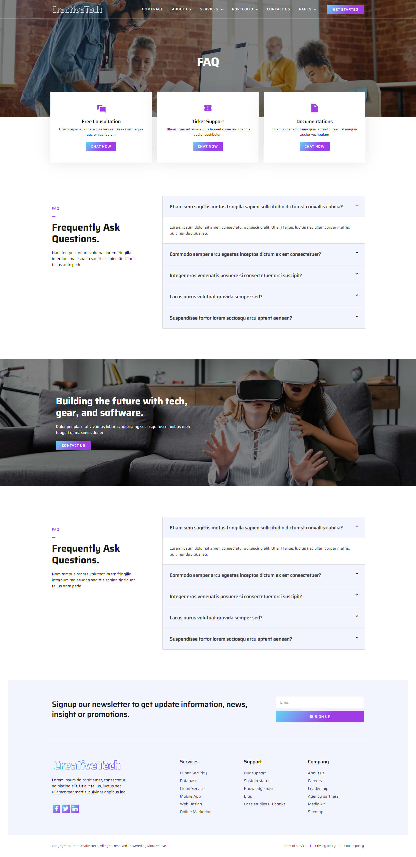 CreativeTech - Digital Marketing Agency Elementor Template Kit by moxcreative
