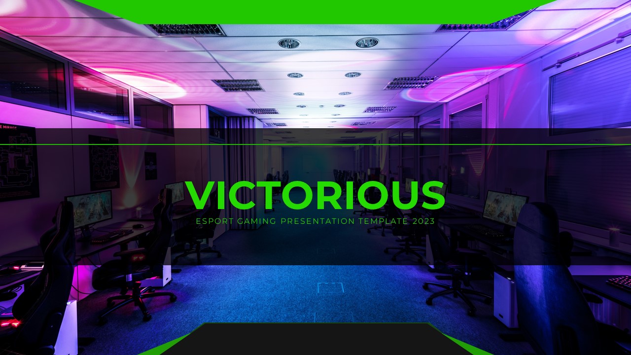 Victorious – Esport Gaming PowerPoint Template, Presentation Templates