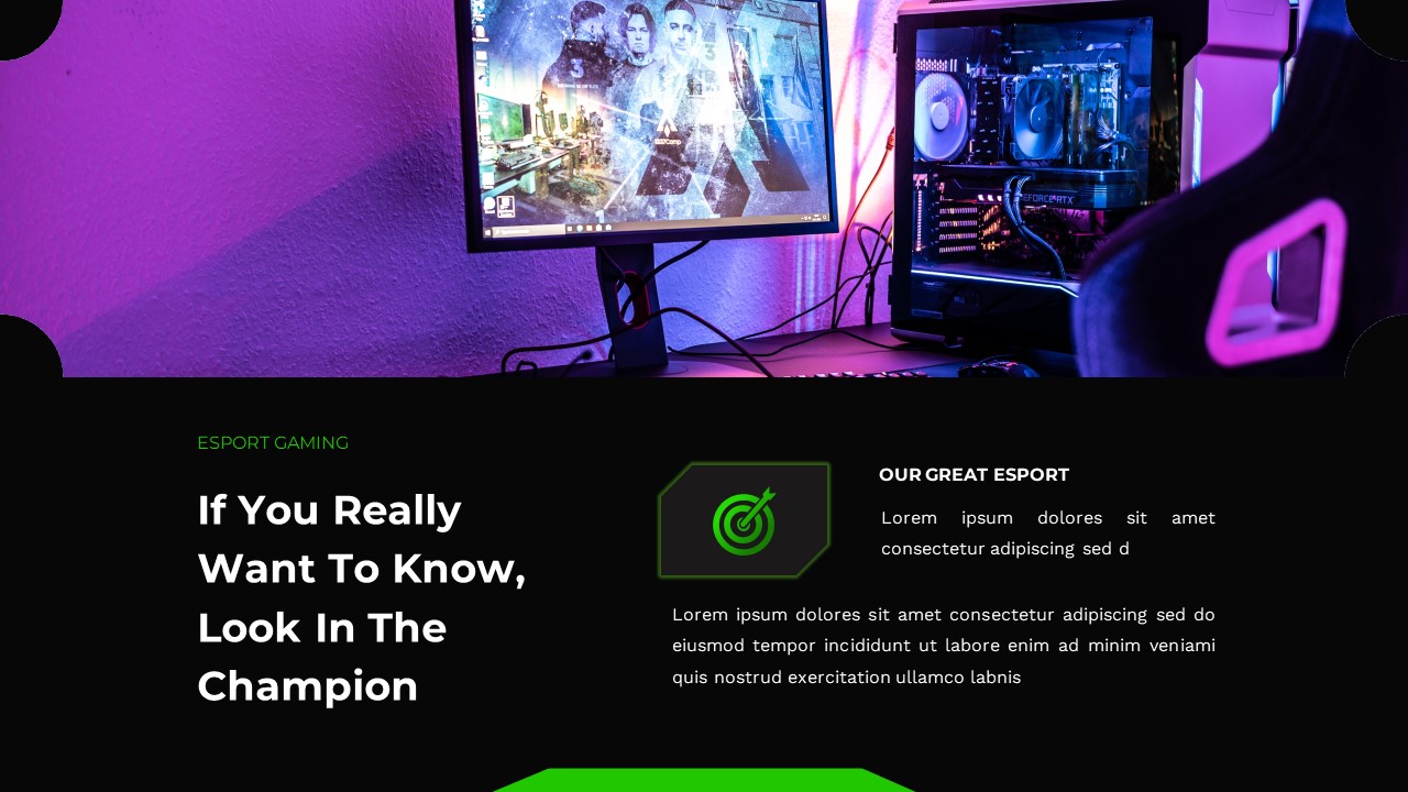 Victorious – Esport Gaming PowerPoint Template, Presentation Templates