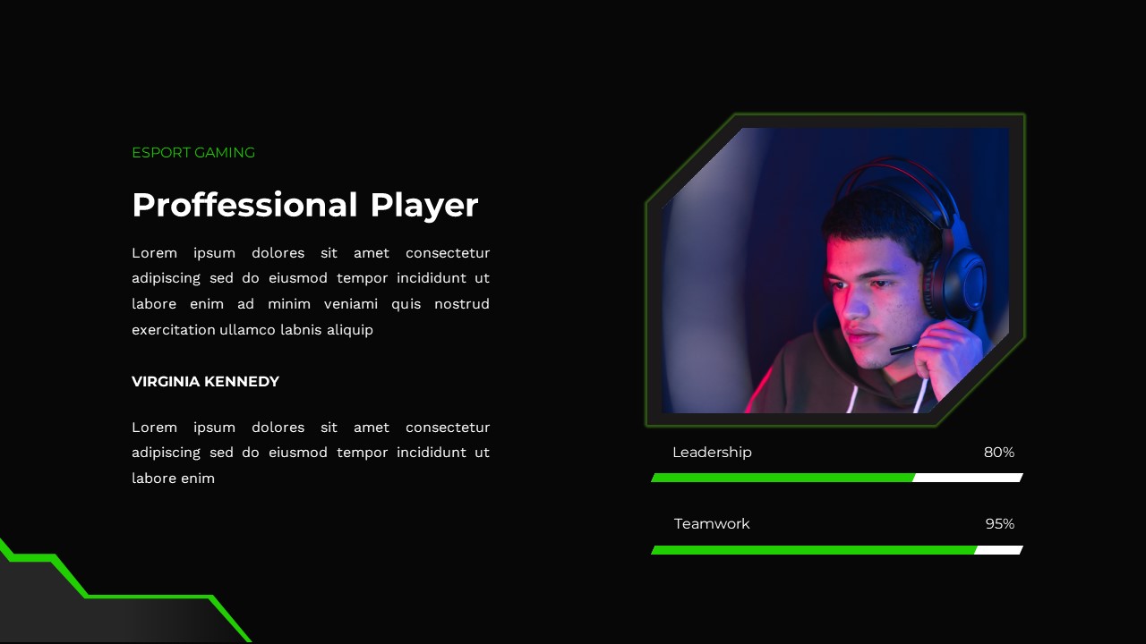 Victorious – Esport Gaming PowerPoint Template, Presentation Templates