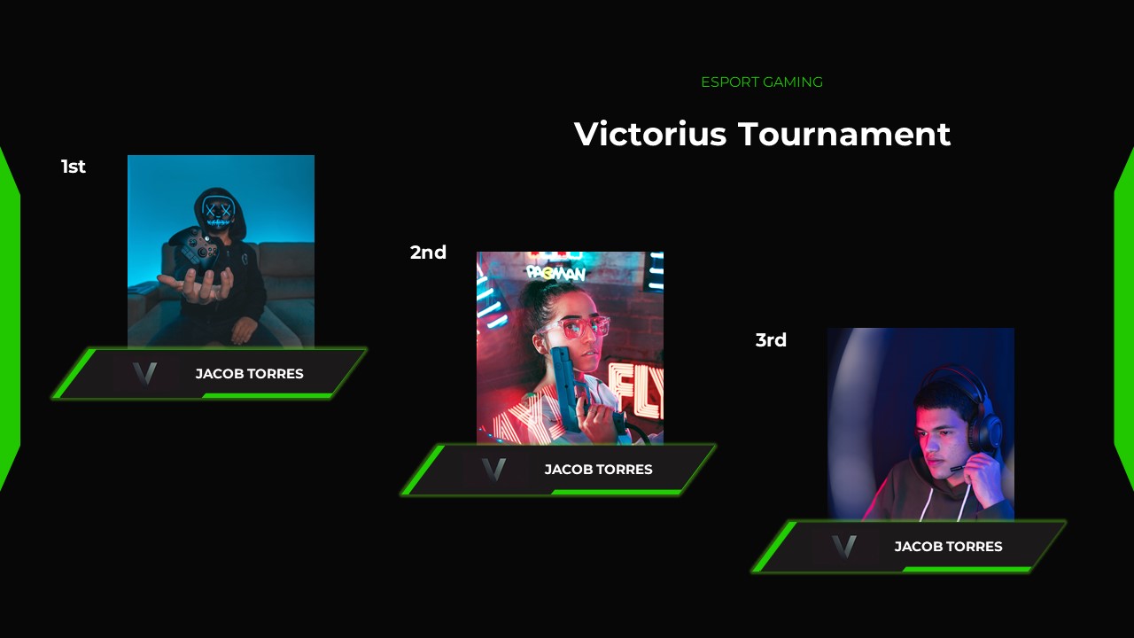 Victorious – Esport Gaming PowerPoint Template, Presentation Templates