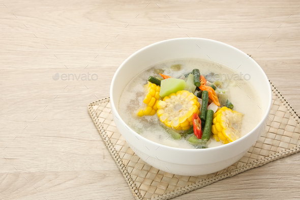 Sayur Lodeh, Indonesian traditional food. Stock Photo by tyasindayanti