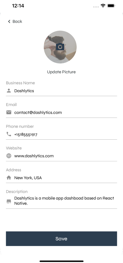 Dashlytics - React Native Minimalist Dashboard by Blaiti | CodeCanyon