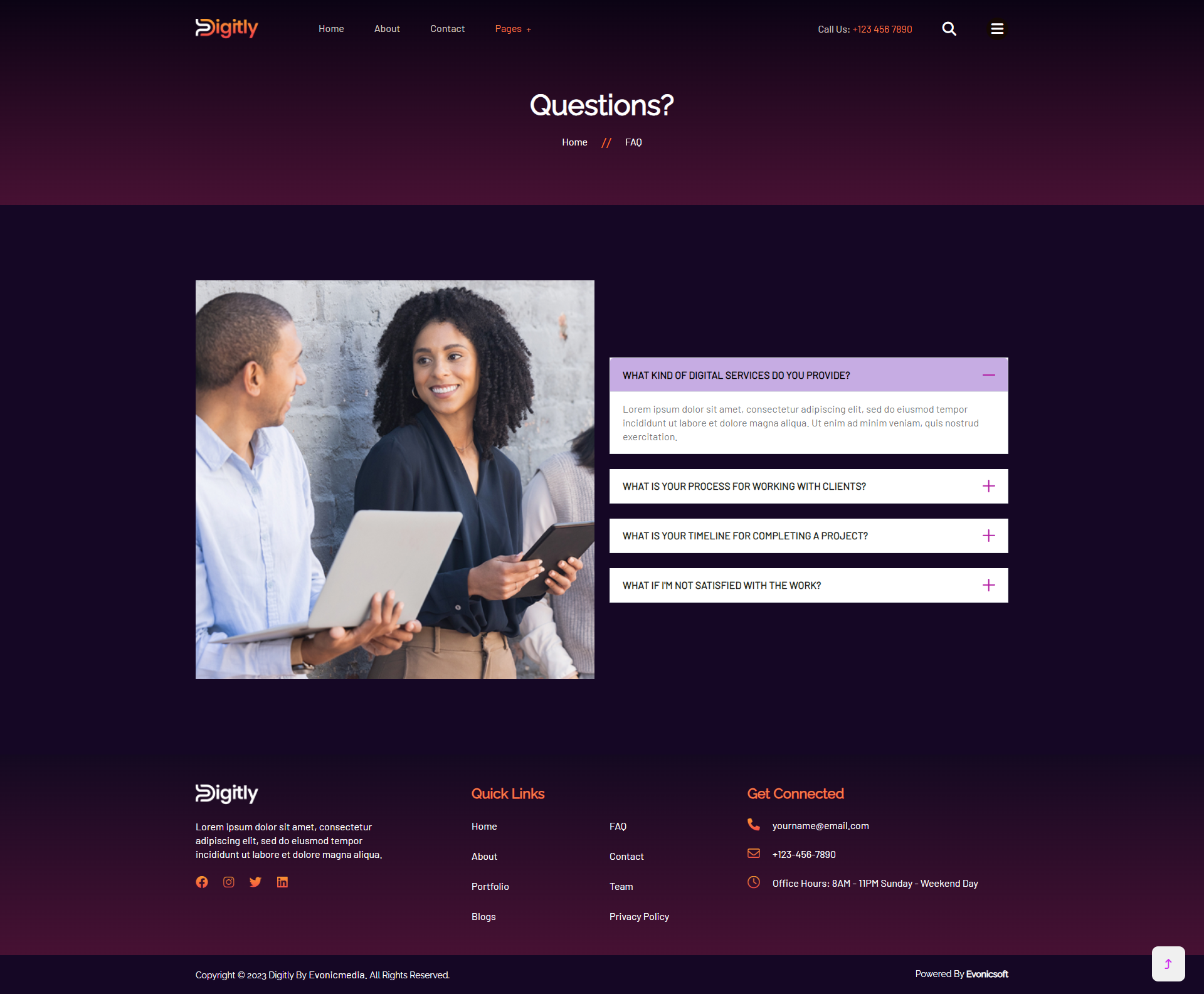 Digitly - Digital Service Agency HTML Template by Evonicmedia | ThemeForest