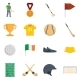 Hurling Icons Set Flat Style, Vectors | GraphicRiver