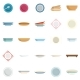Plate Icons Set Flat Vector, Vectors | GraphicRiver