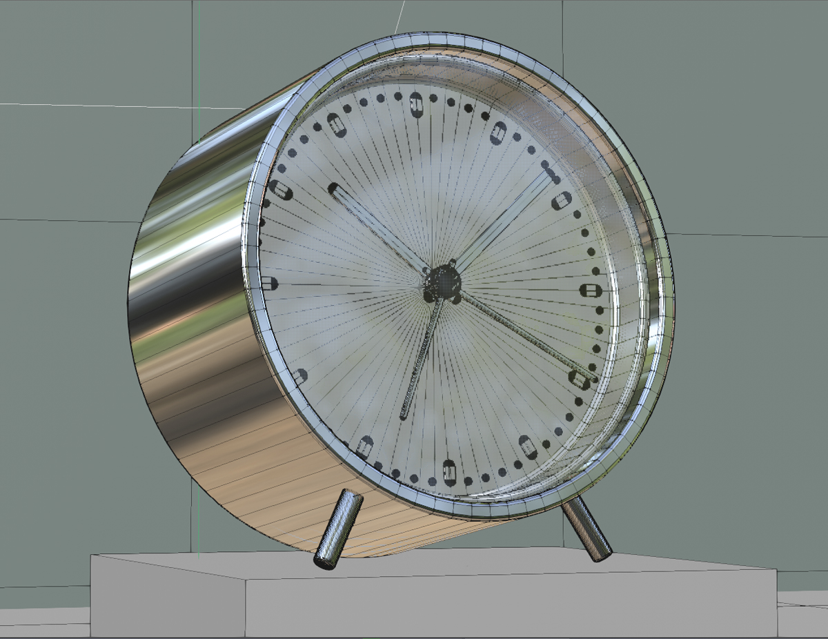 Silver Alarm Clock 3D Model for Element 3D and Cinema 4D by Abdelrahman ...