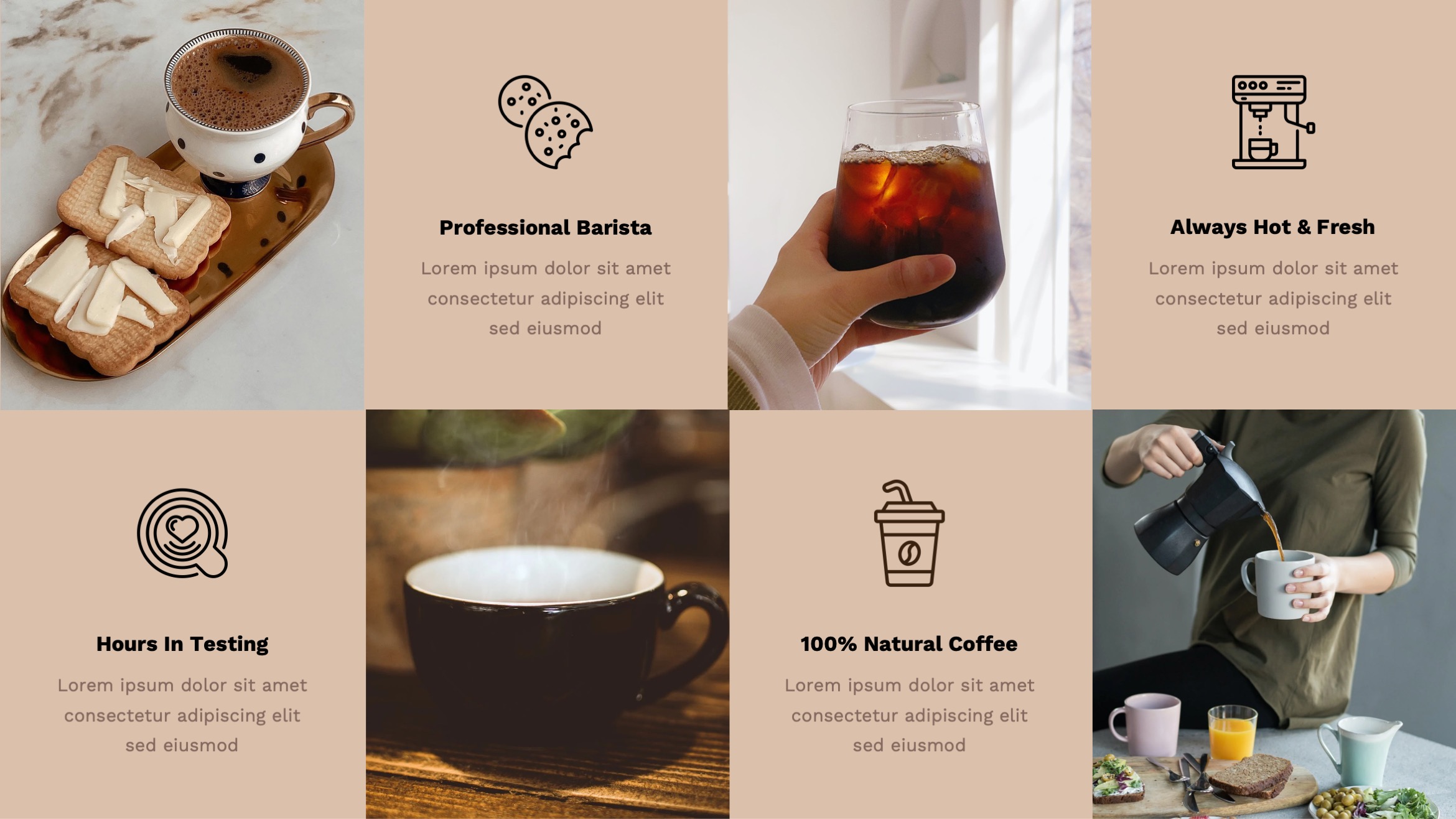 Croffee – Coffee Shop Google Slides Template, Presentation Templates