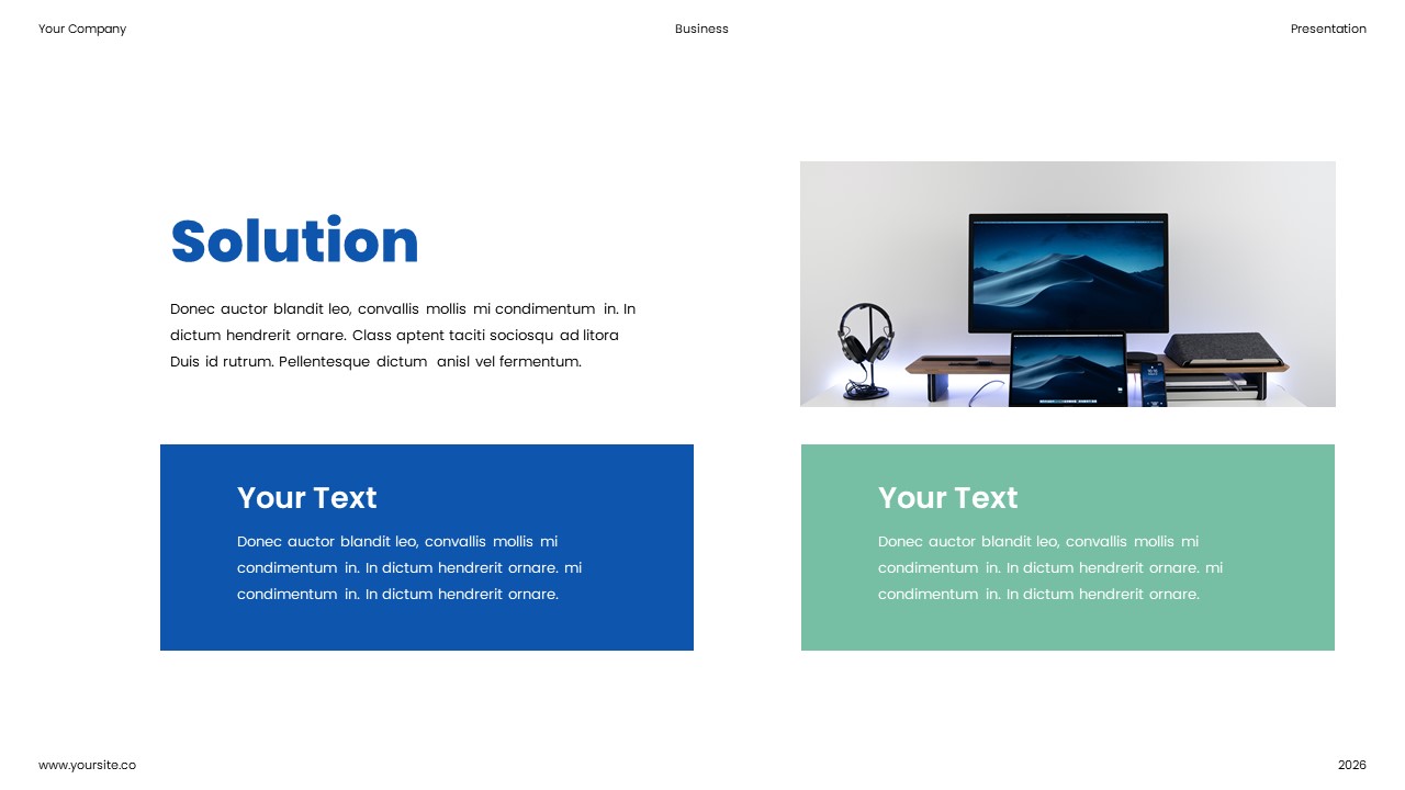 Business Presentation - Blue Green, Presentation Templates | GraphicRiver