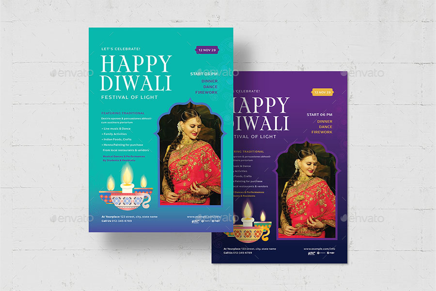 Diwali Flyer Template, Print Templates | GraphicRiver