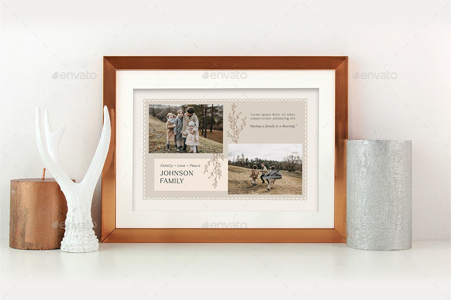 Autumn Family Photo Card Set, Print Templates | GraphicRiver