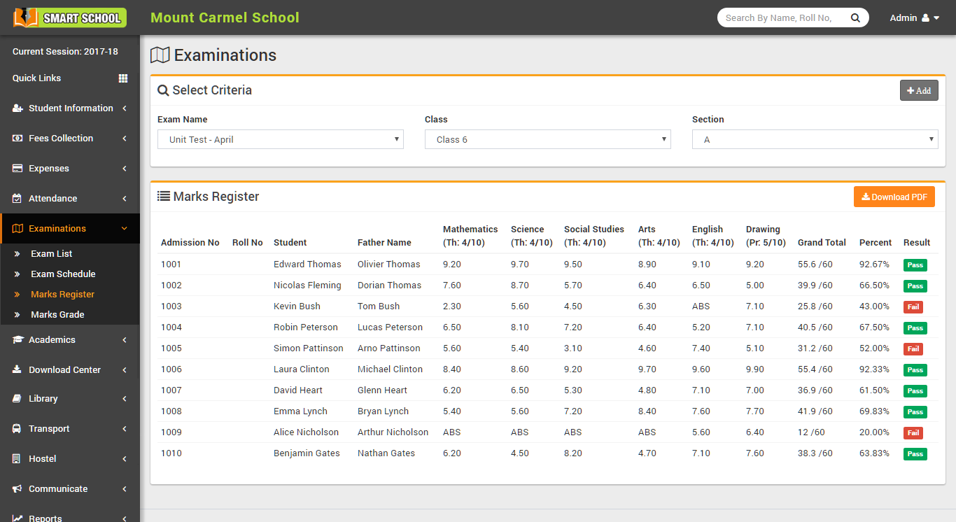 Smart School : School Management System by QDOCS | CodeCanyon