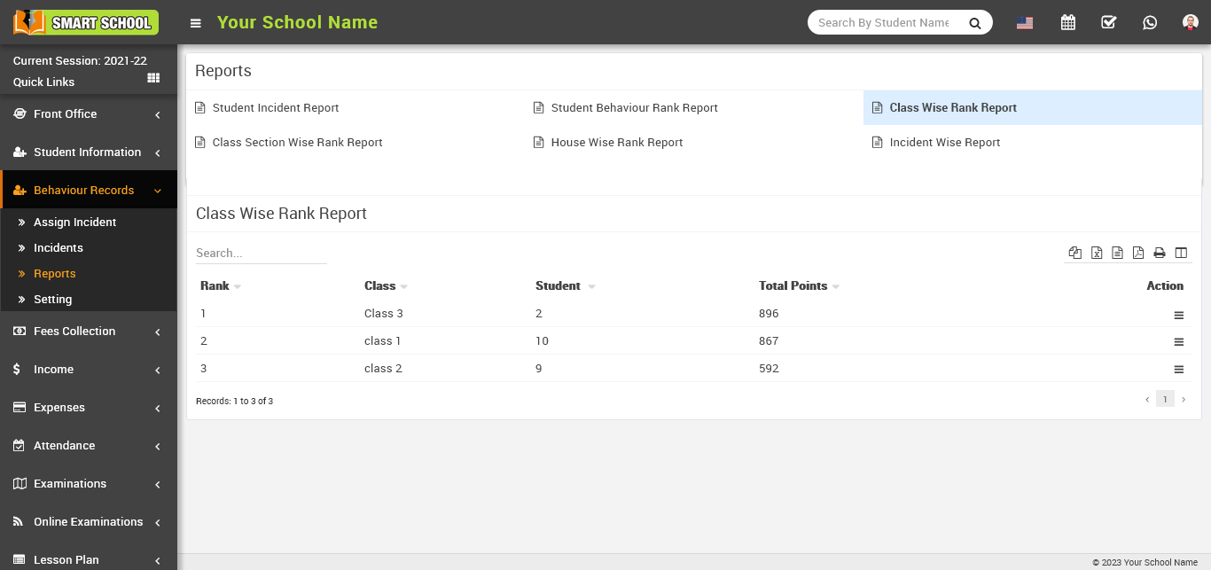 Smart School Behaviour Records by QDOCS | CodeCanyon