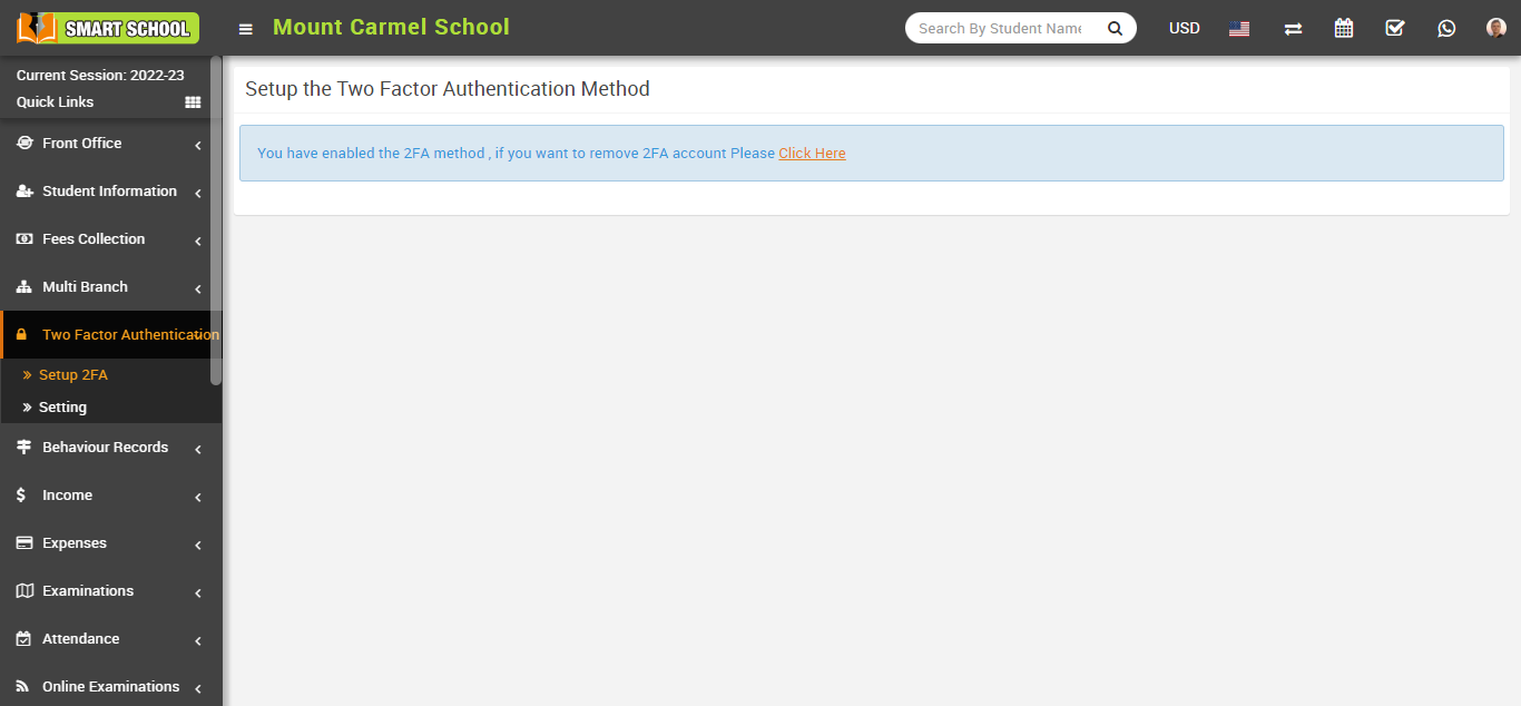 Smart School Two Factor Authentication by QDOCS | CodeCanyon