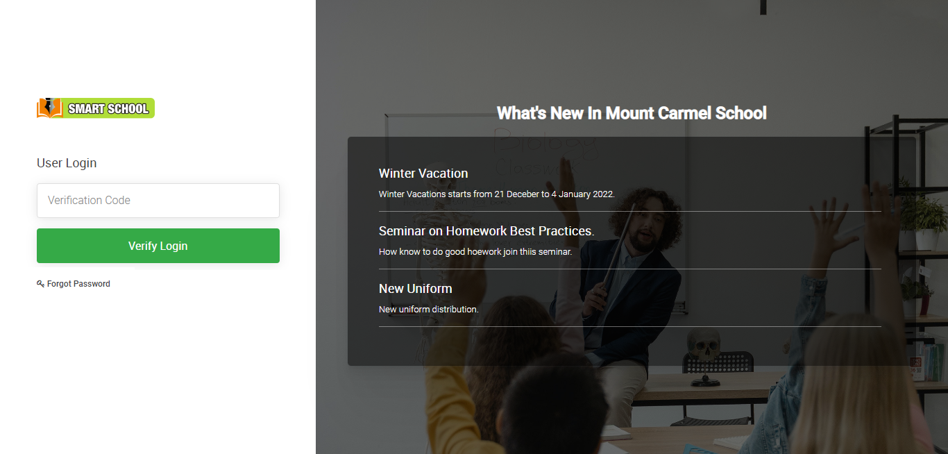 Smart School Two Factor Authentication by QDOCS | CodeCanyon