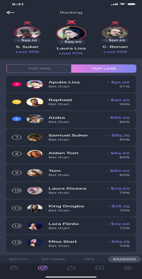 Bettor - Sports, E-sports to Casinos Game | React Native | Figma + Sketch + XD FREE by FlutterVision