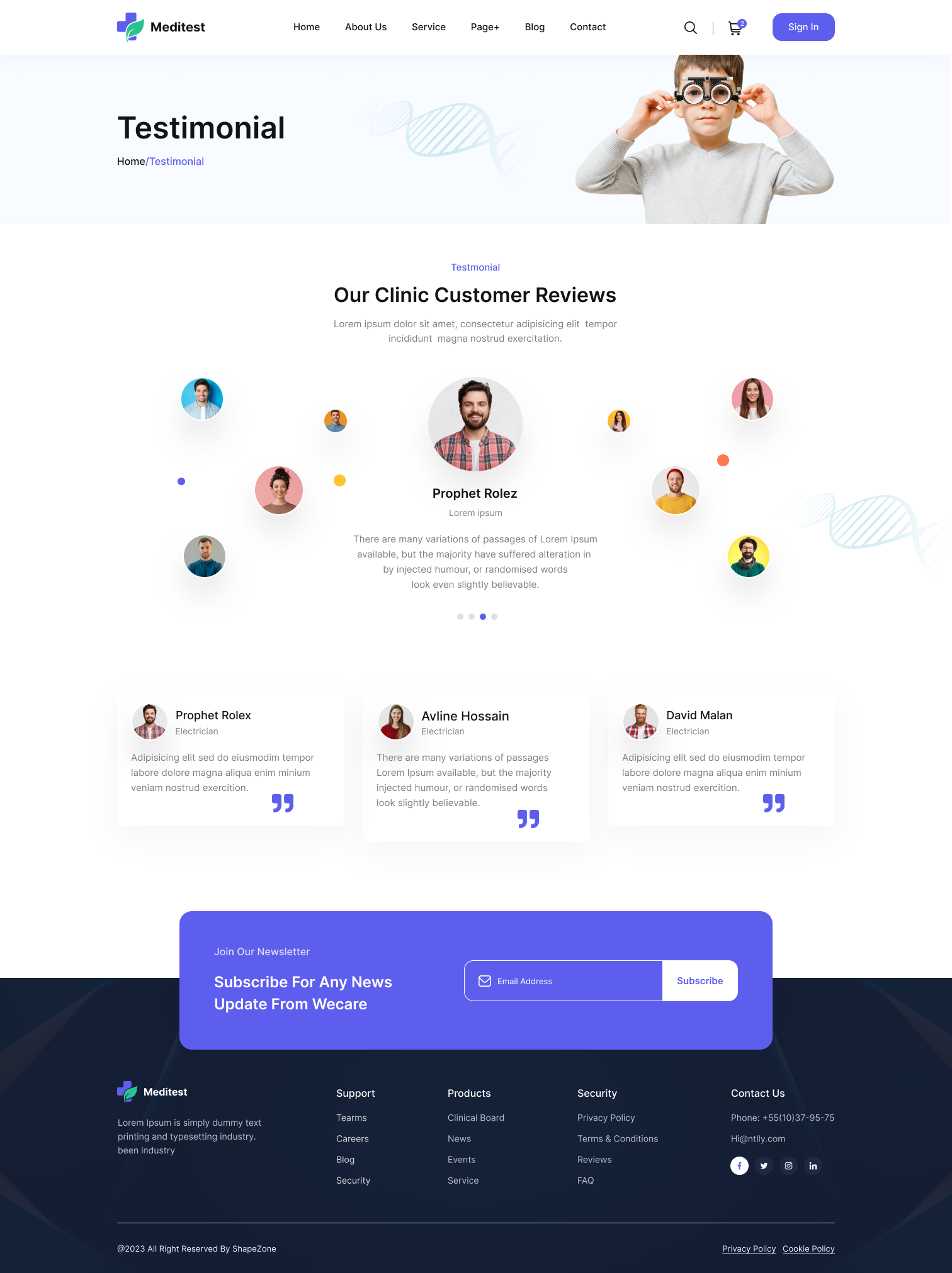 Meditest - Medical & Health Figma Template by ShapeZone | ThemeForest