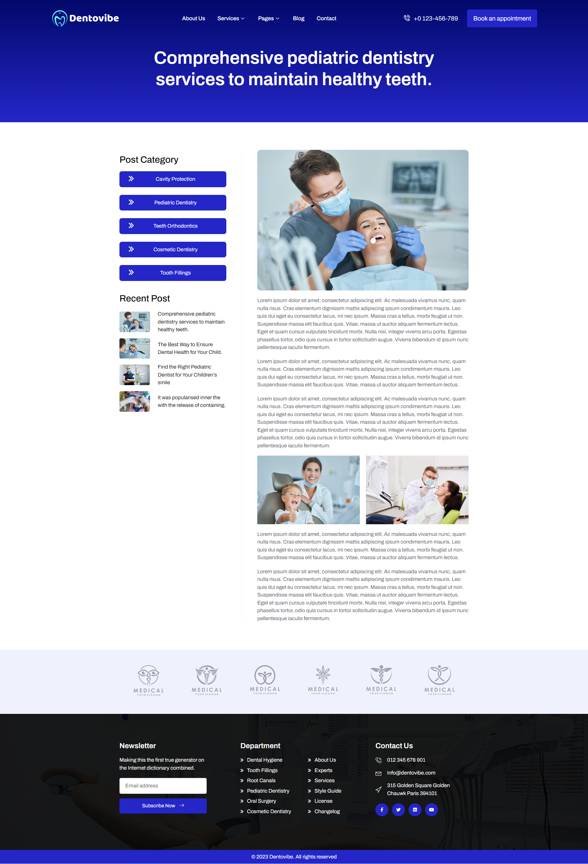 Dentovibe - Dentist & Dental Clinic Elementor Template Kit by ...