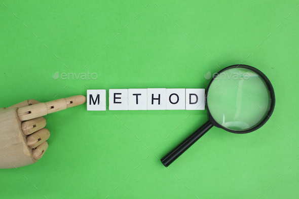 letters of the alphabet with the word method. Stock Photo by fauziEv8