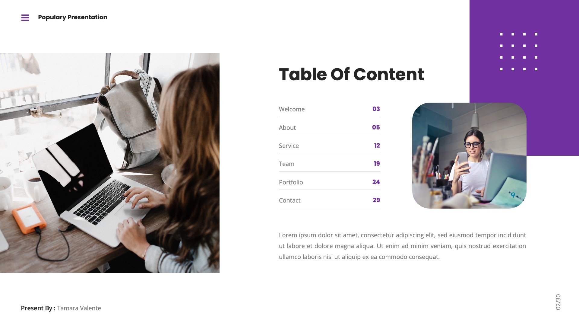 Populary - Influencer & Content Creator PowerPoint, Presentation Templates