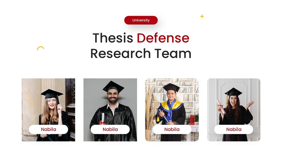 Thesis Defence - Education Powerpoint Template, Presentation Templates
