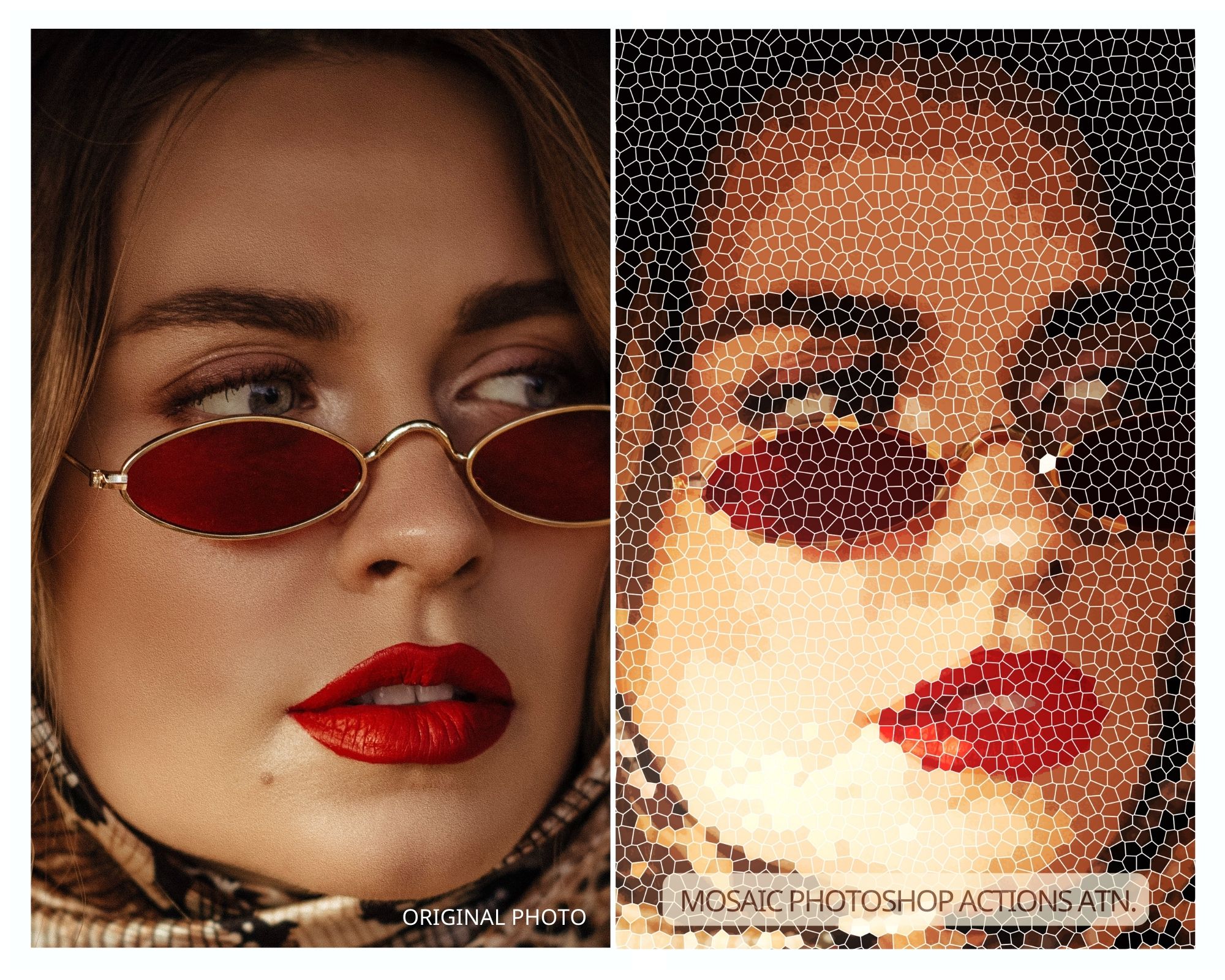 Professional Mosaic Photoshop Actions atn., Add-ons | GraphicRiver