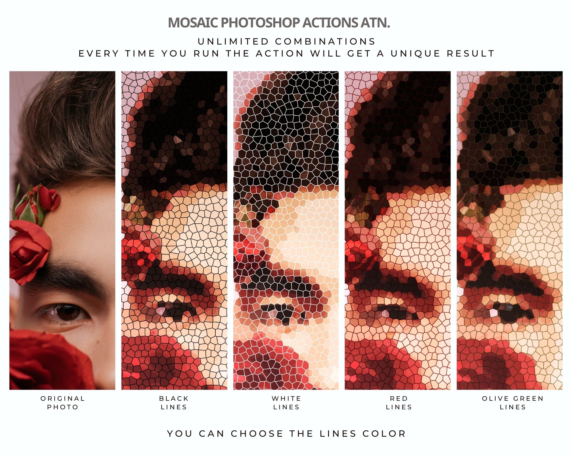 Professional Mosaic Photoshop Actions atn., Add-ons | GraphicRiver