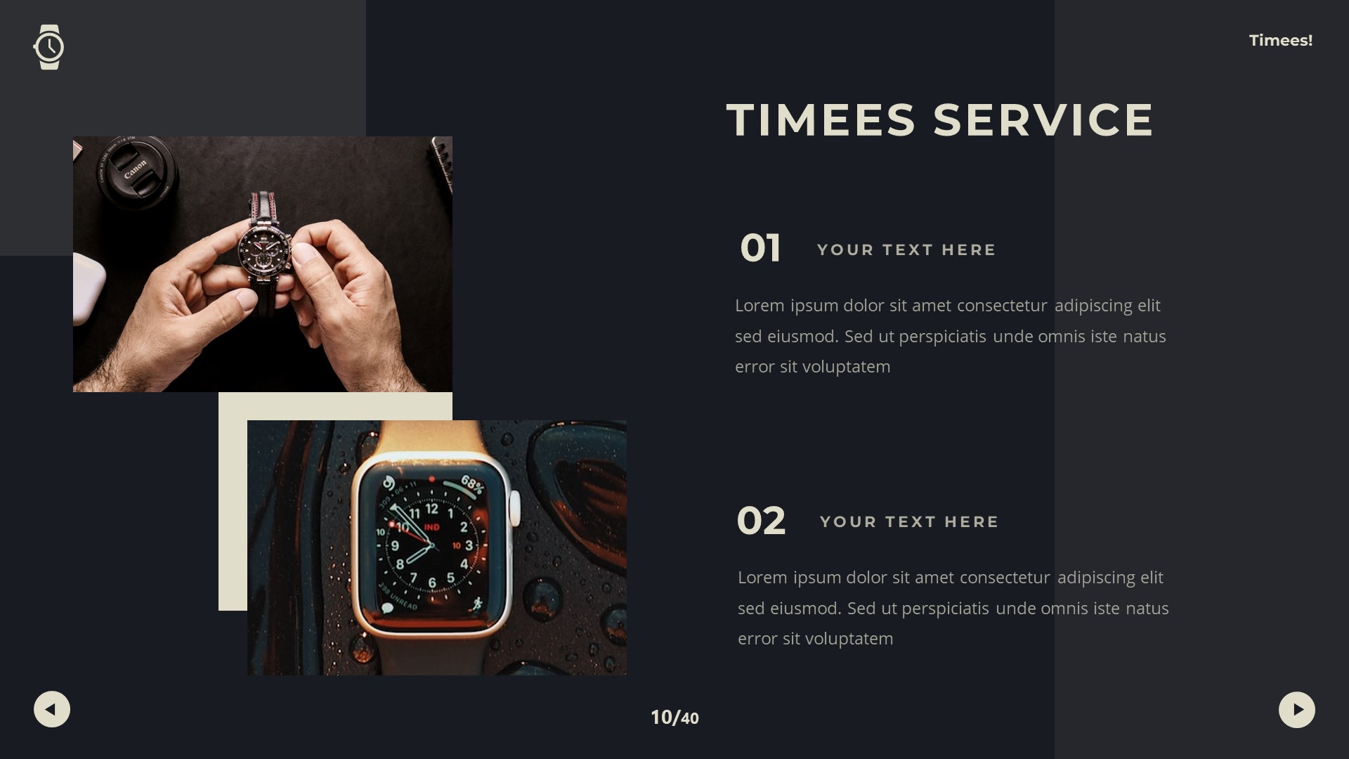 TIMEES - Watch PowerPoint template, Presentation Templates | GraphicRiver