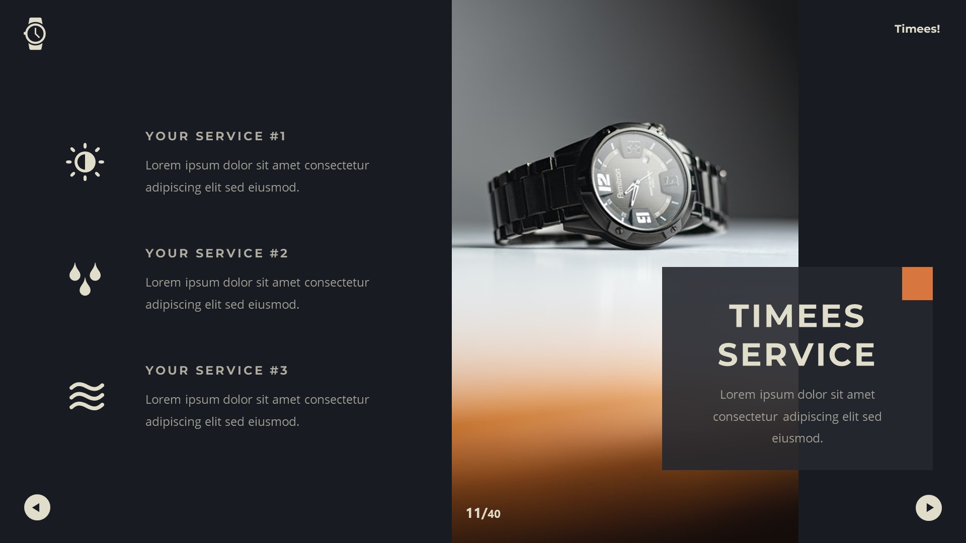 TIMEES - Watch PowerPoint template, Presentation Templates | GraphicRiver