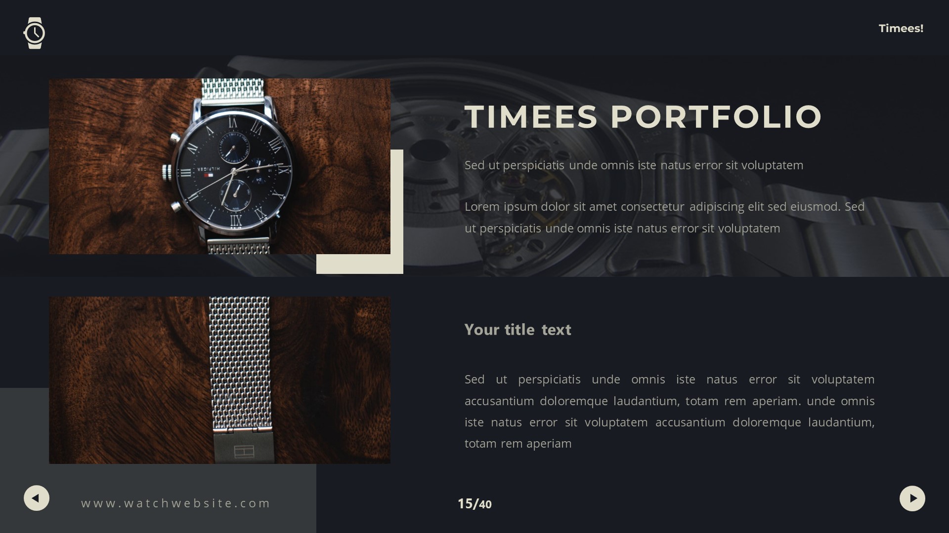 TIMEES - Watch PowerPoint template, Presentation Templates | GraphicRiver