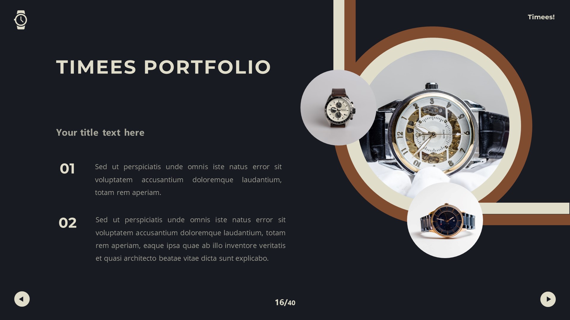 TIMEES - Watch PowerPoint template, Presentation Templates | GraphicRiver