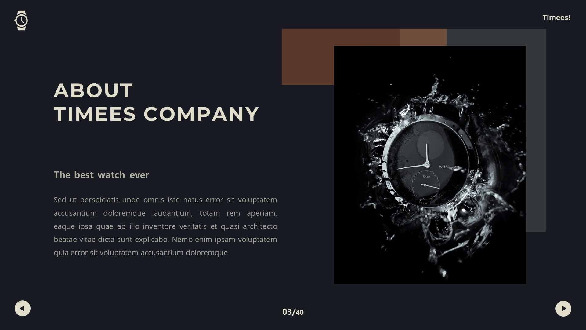 TIMEES - Watch PowerPoint template, Presentation Templates | GraphicRiver