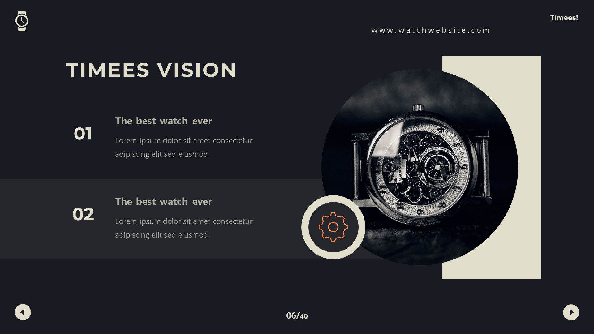 TIMEES - Watch PowerPoint template, Presentation Templates | GraphicRiver