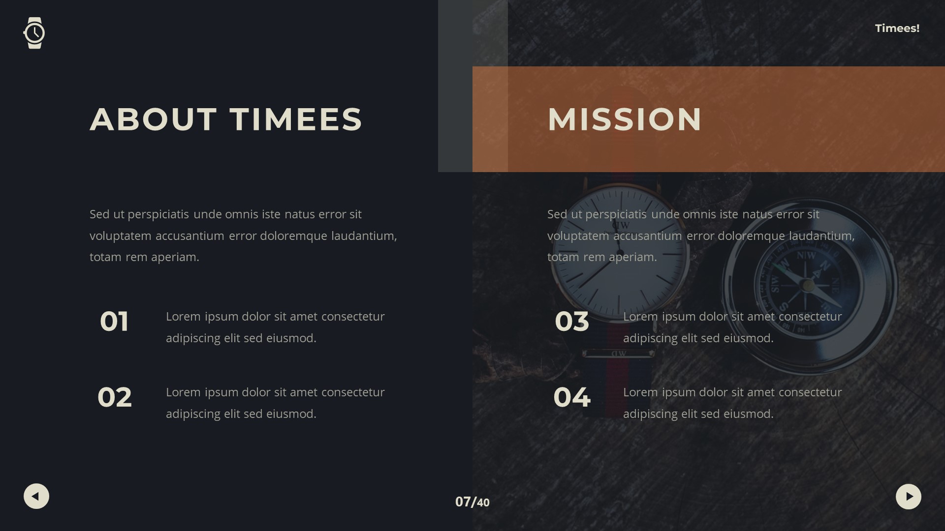 TIMEES - Watch PowerPoint template, Presentation Templates | GraphicRiver