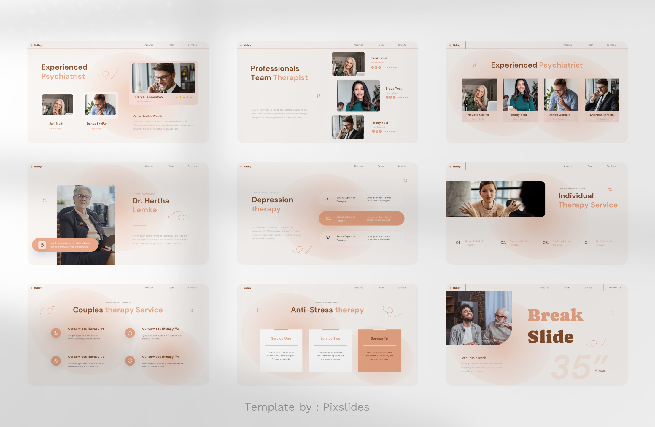 Mental Health - Keynote Presentation Template, Presentation Templates