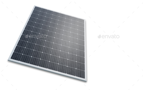 Solar panel or Solar cells 3D blender Stock Photo by thanyapatm | PhotoDune