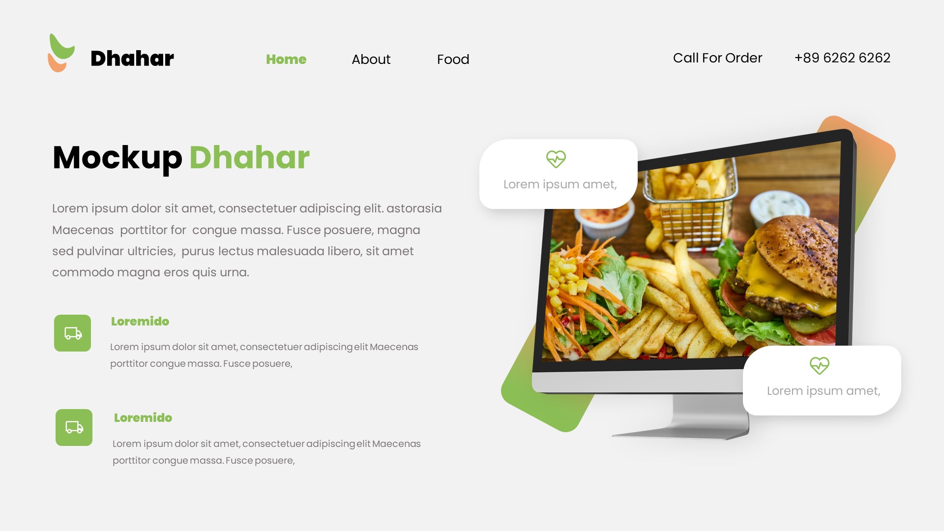 Dhahar - Healthy Food Powerpoint Template, Presentation Templates ...