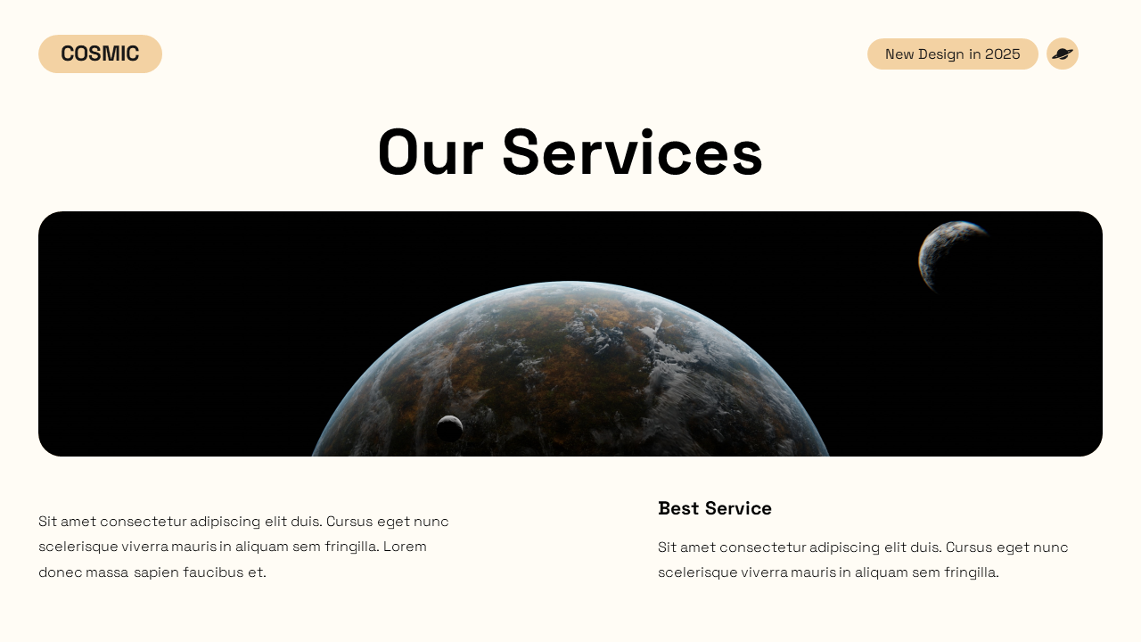 Cosmic - Creative Astronaut Presentation Template, Presentation Templates