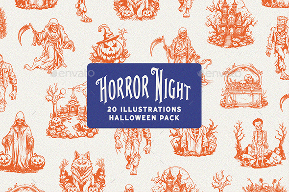 Horror Night - Illustrations, Graphics | GraphicRiver