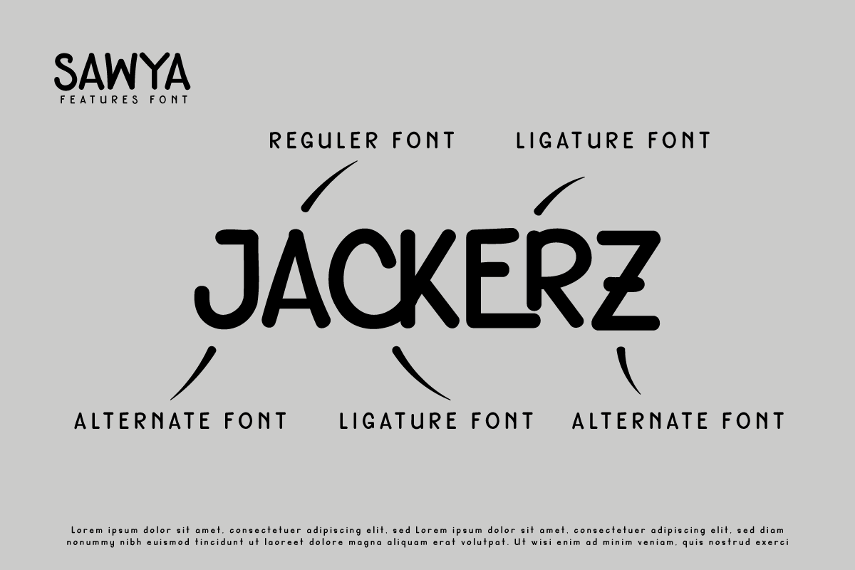 SAWYA | Handwriting Display, Fonts | GraphicRiver