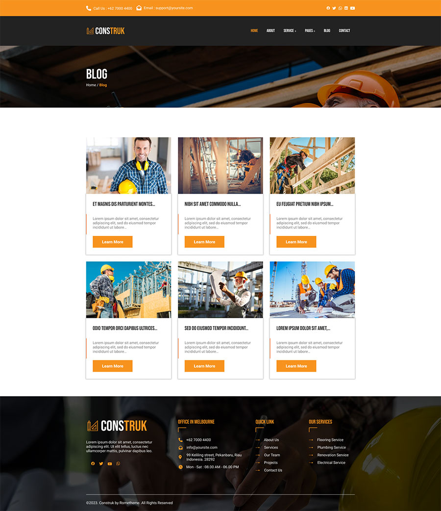 Construk - Construction Figma Template by Rometheme | ThemeForest