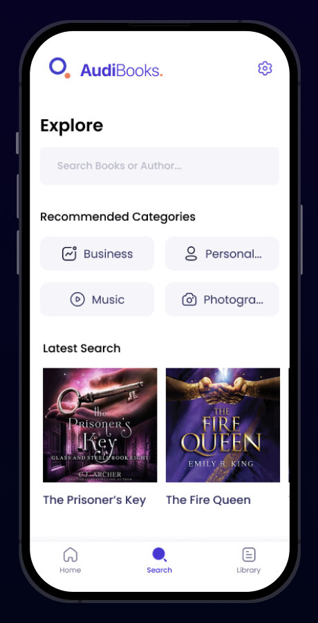 AudiBooks Flutter Full UI KIt | Audio & Ebook Flutter UI Tamplate by VocsyInfotech