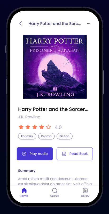 AudiBooks Flutter Full UI KIt | Audio & Ebook Flutter UI Tamplate by ...
