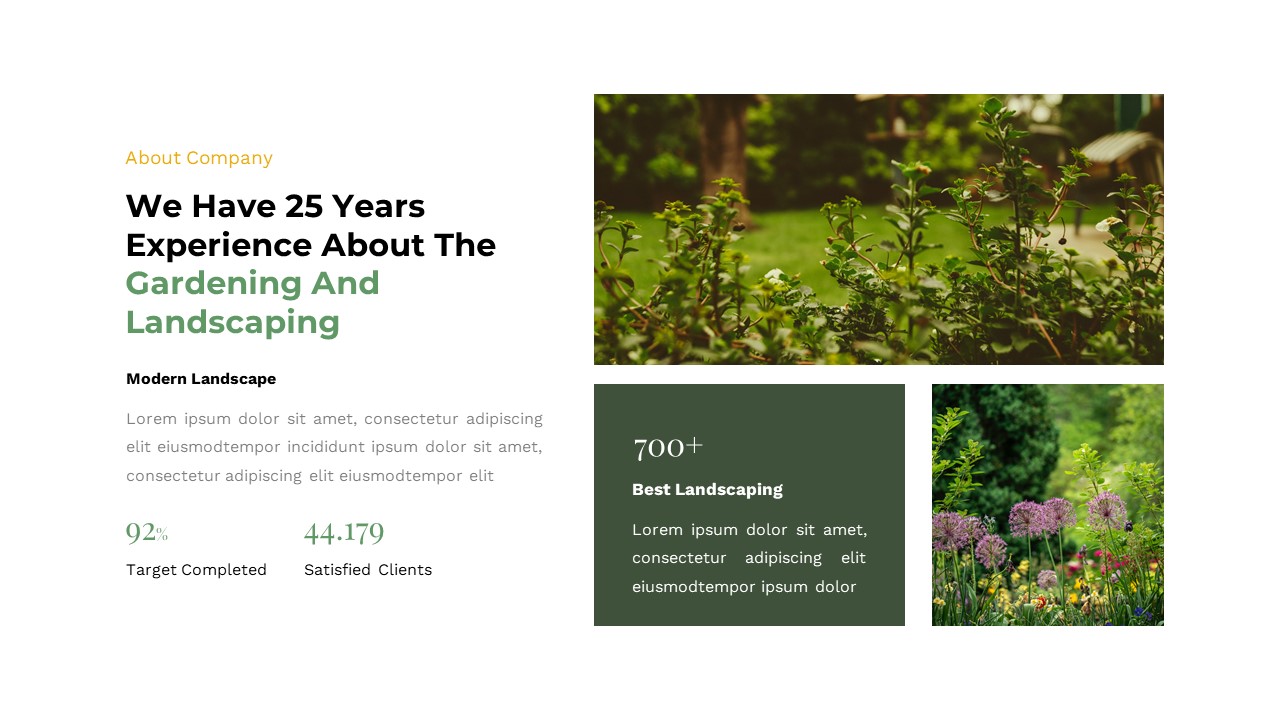 Filorais - Gardening & Landscaping Keynote Template, Presentation Templates