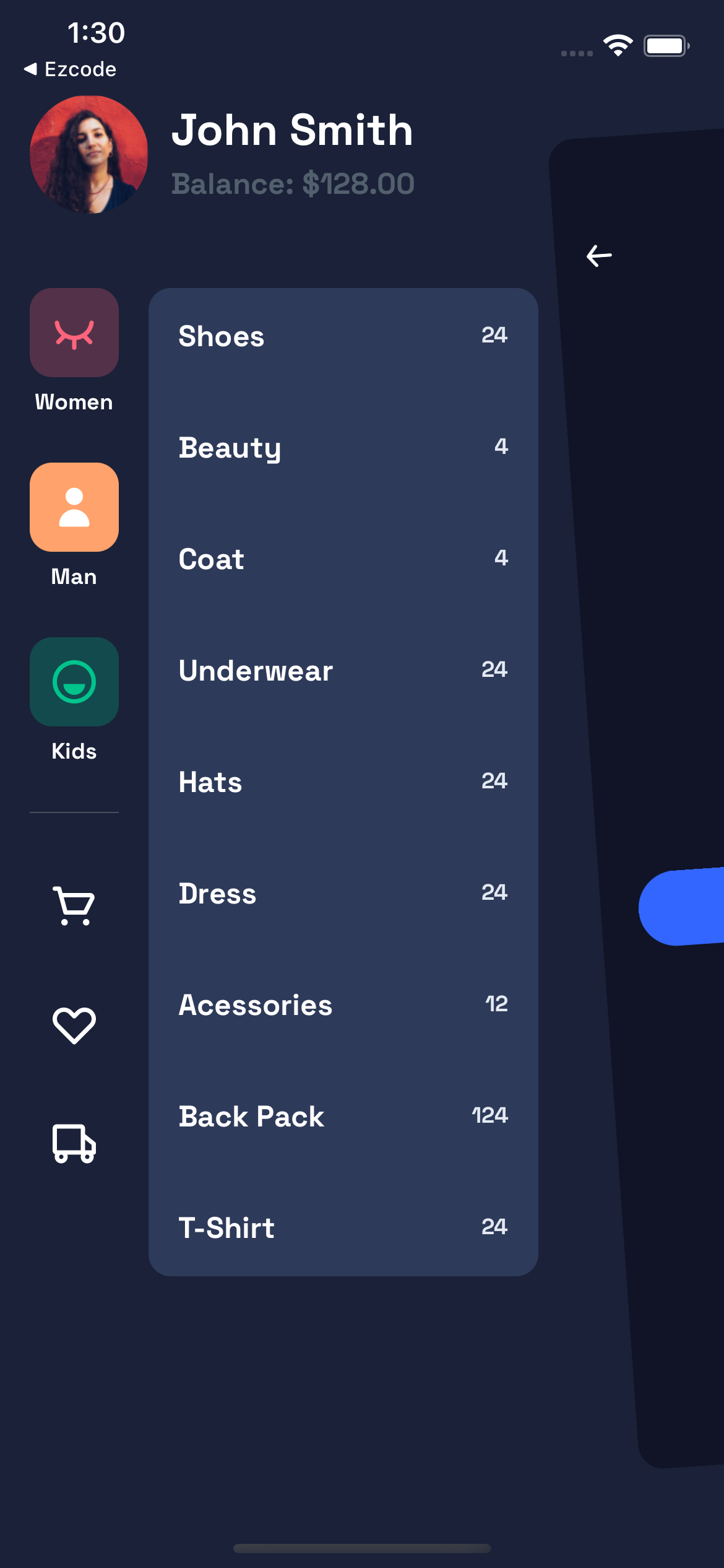 Ezcode-Menu-Slide Bar React Native Template by BrightTeam | CodeCanyon