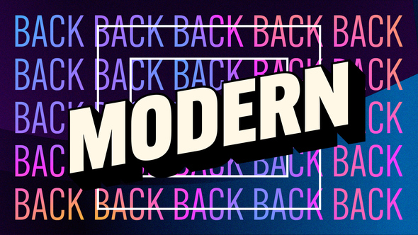 Modern Repeat Text Title, After Effects Project Files | VideoHive
