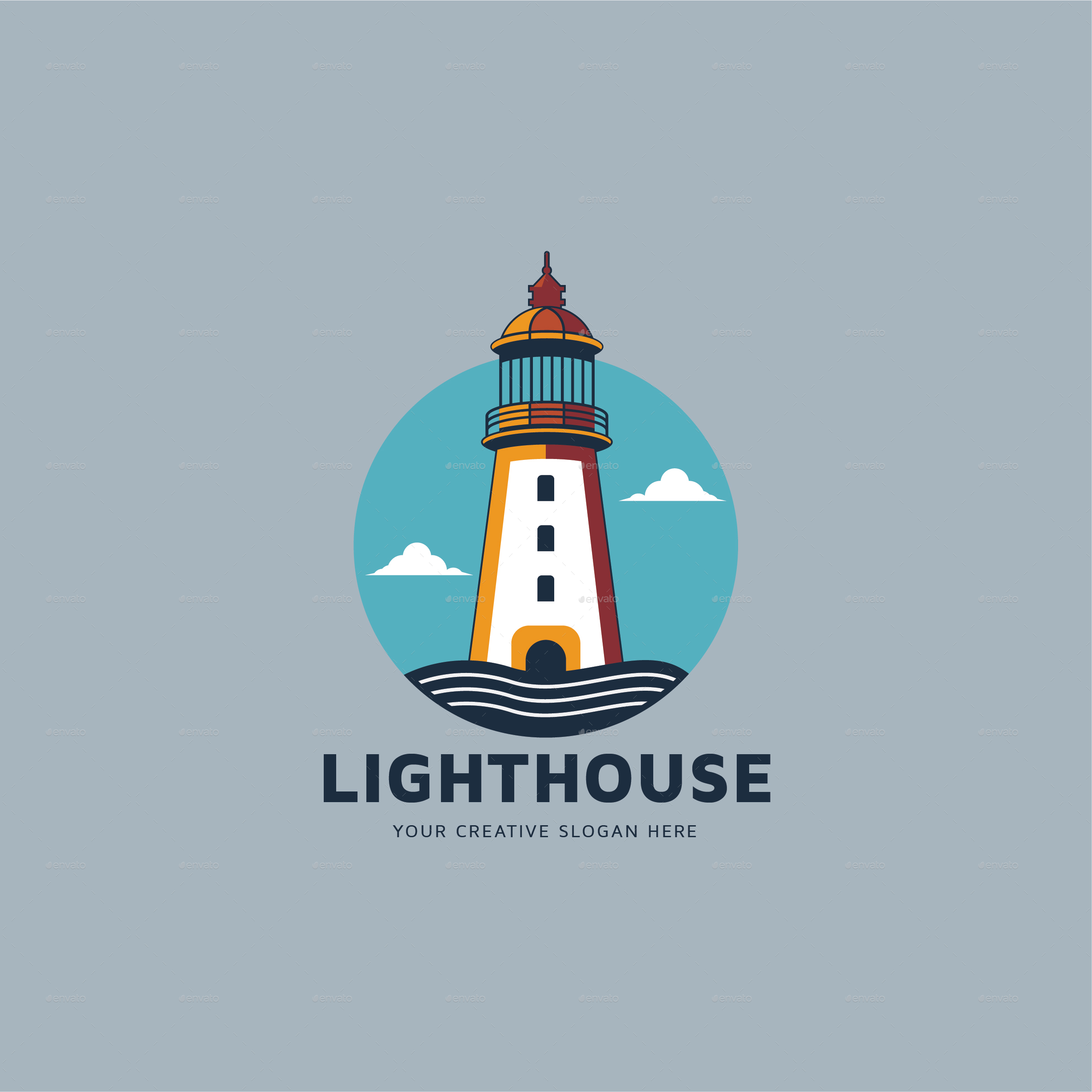 Modern Lighthouse Logo, Logo Templates | GraphicRiver