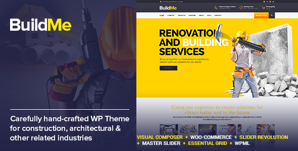 BuildMe - Construction & Architectural WP Theme by freevision | ThemeForest