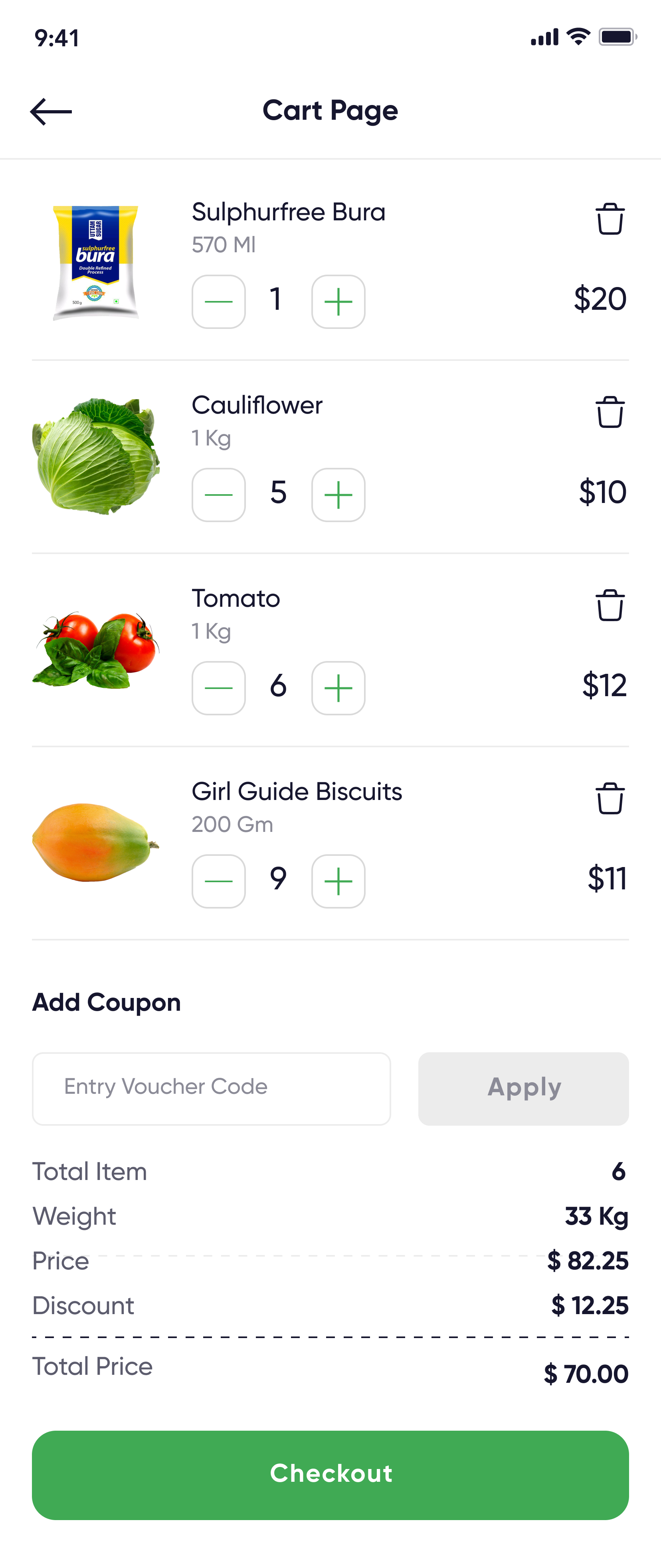 Grocery E Grocery App React Native Cli Ui Kit By Jsmthemes Codecanyon