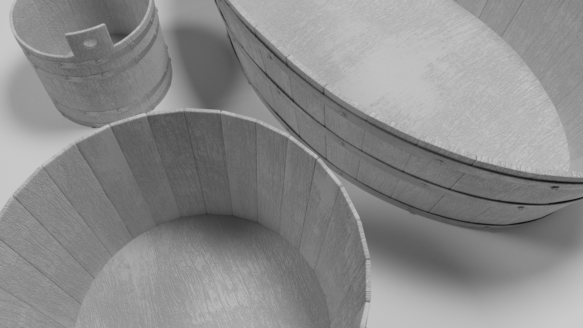 Medieval Tub Set by madi7779 | 3DOcean